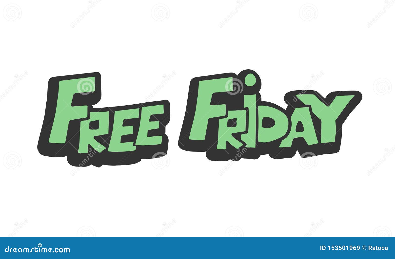 Free Friday message stock vector. Illustration of shipping - 153501969