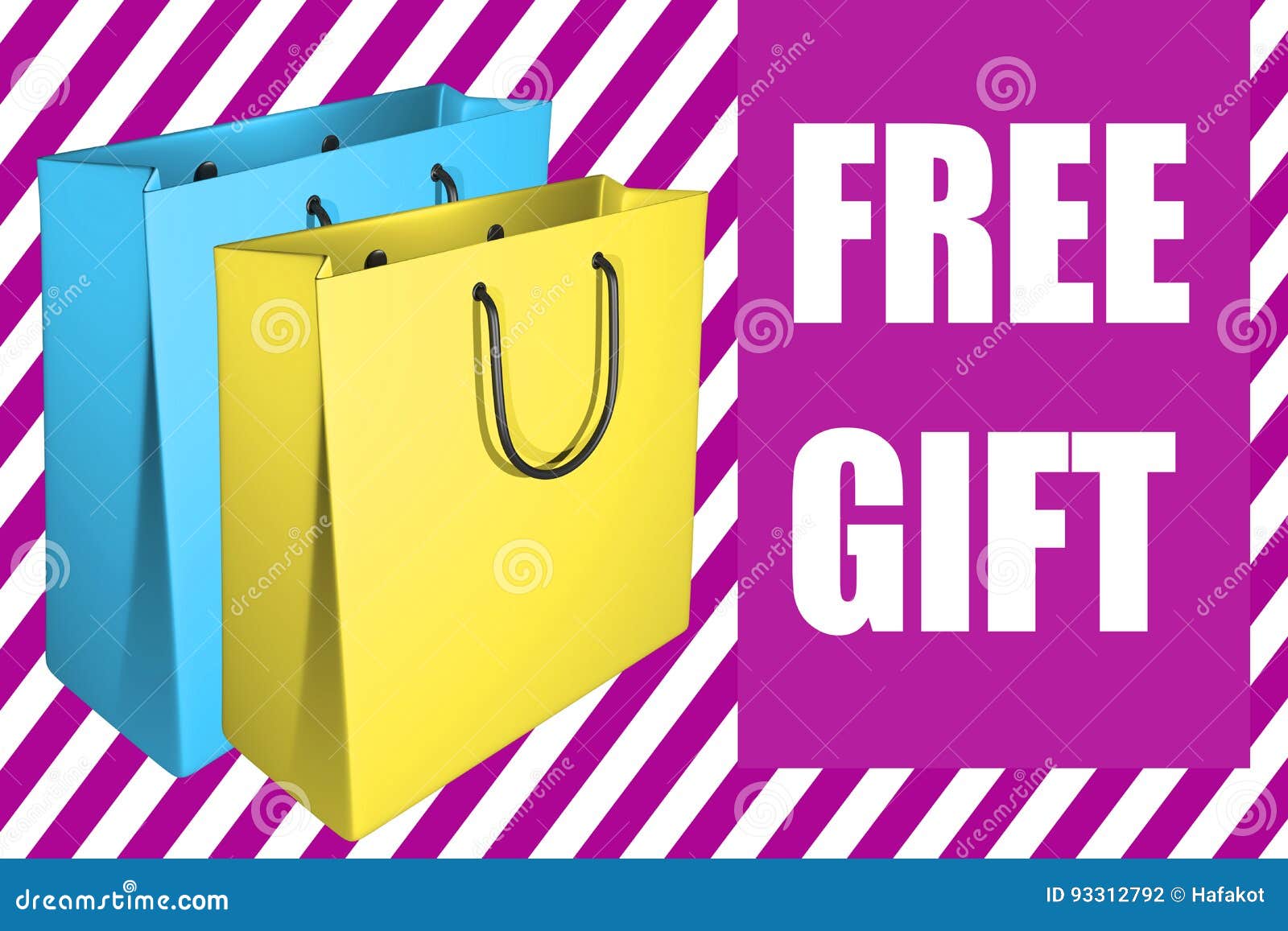 Free Gift - Business Concept Stock Illustration - Illustration of gift ...