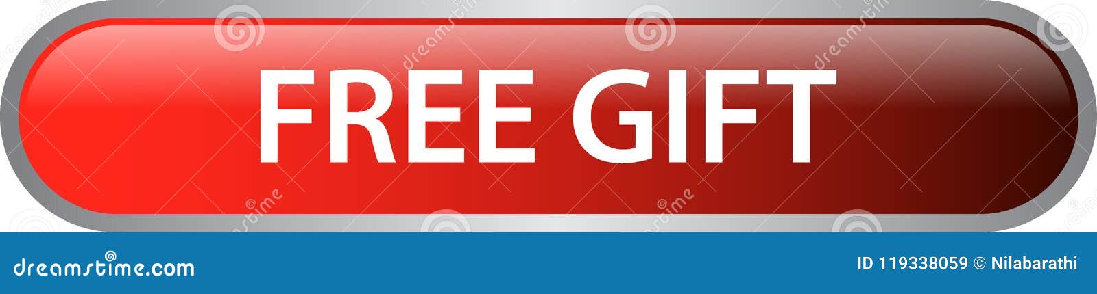 Free gift web button stock illustration. Illustration of classy - 119338059