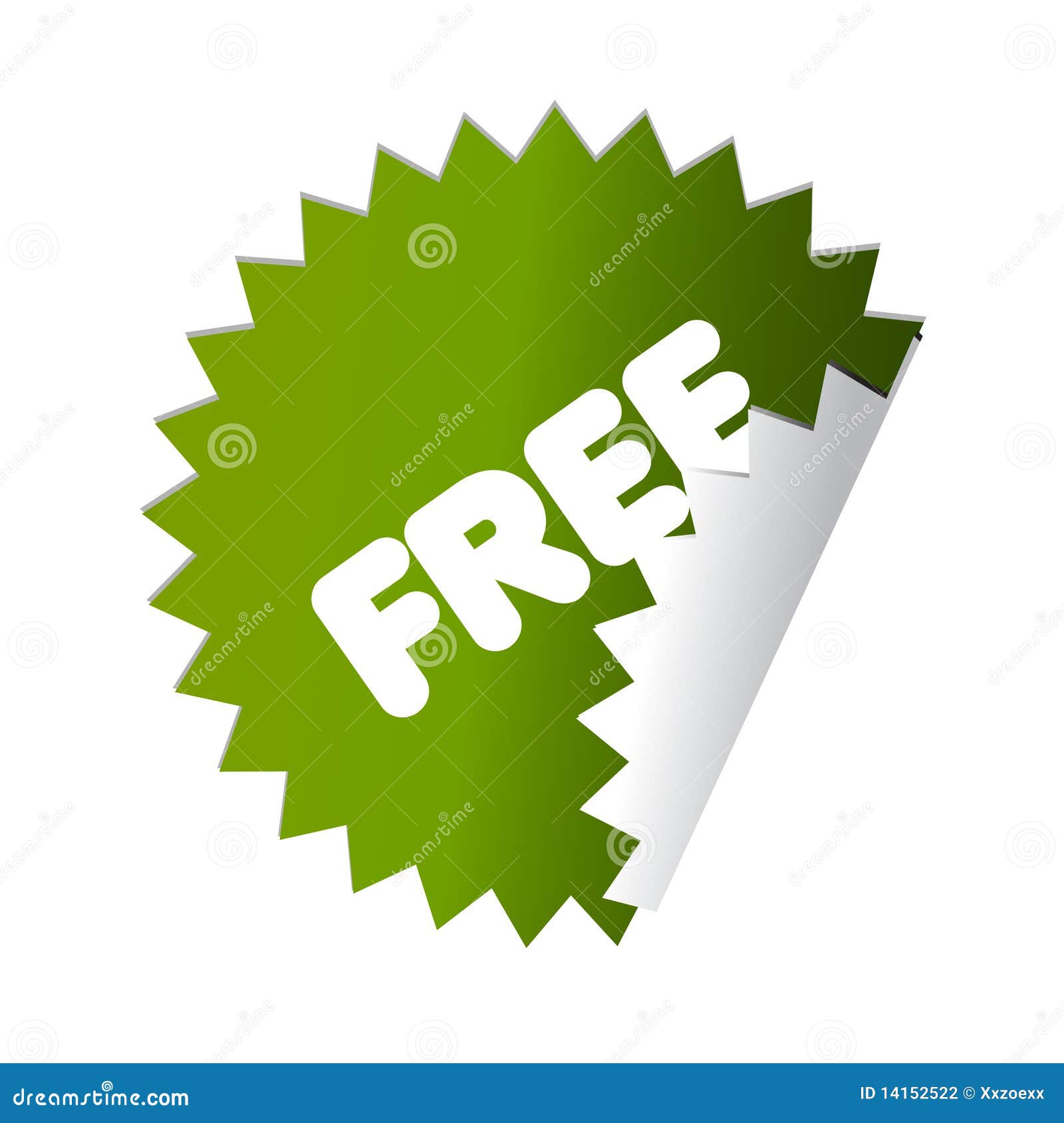 Free green sticker button stock vector. Illustration of sale - 14152522