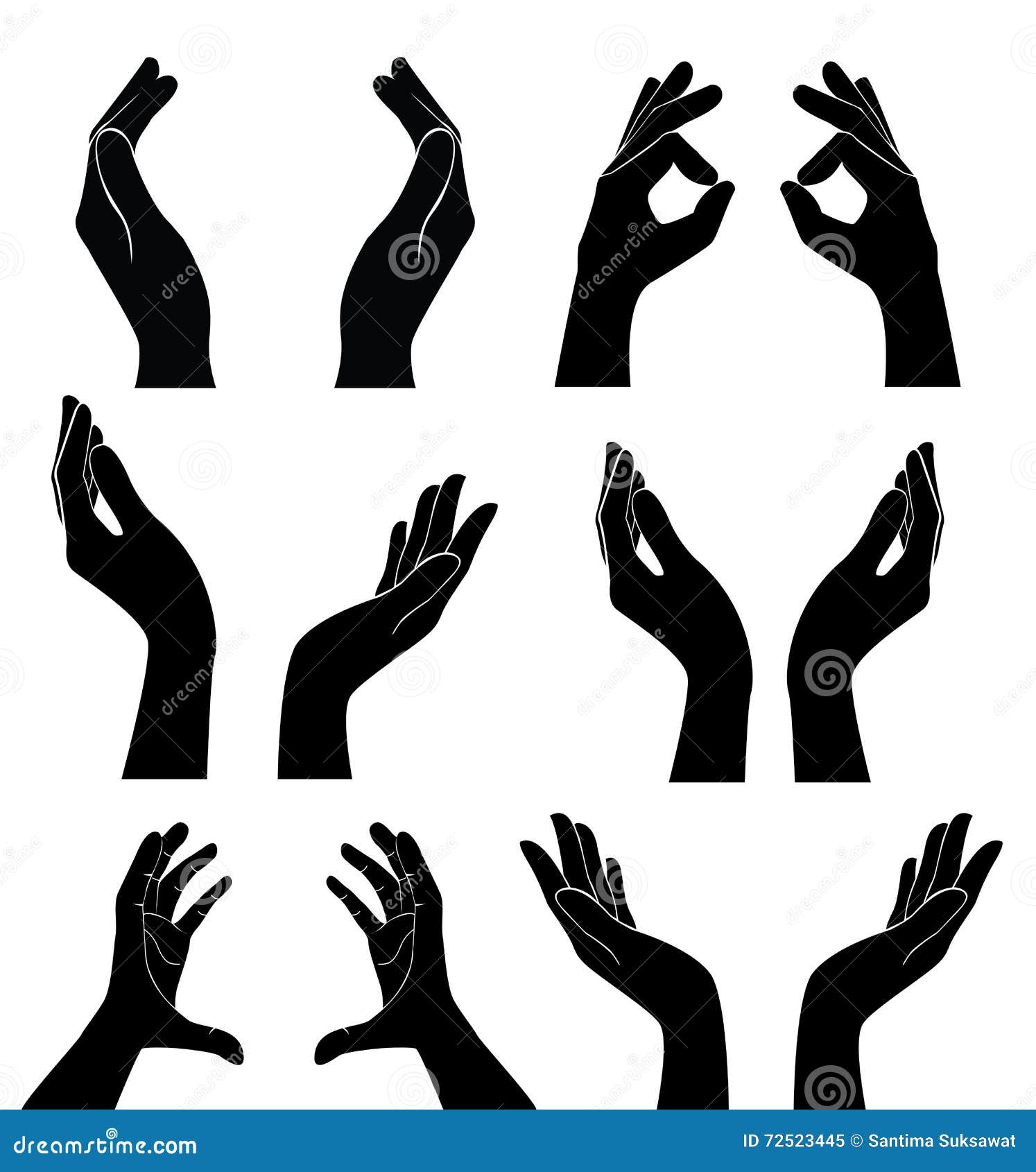 Free Hands Vector | CartoonDealer.com #69927016