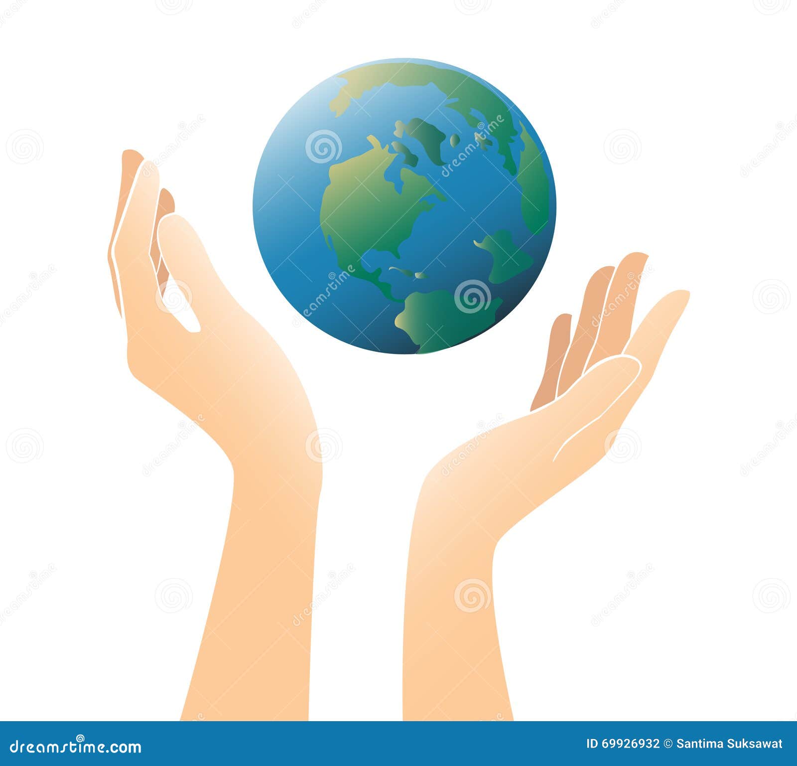 Free Hands Save the World Icon Vector Stock Vector - Illustration of ...