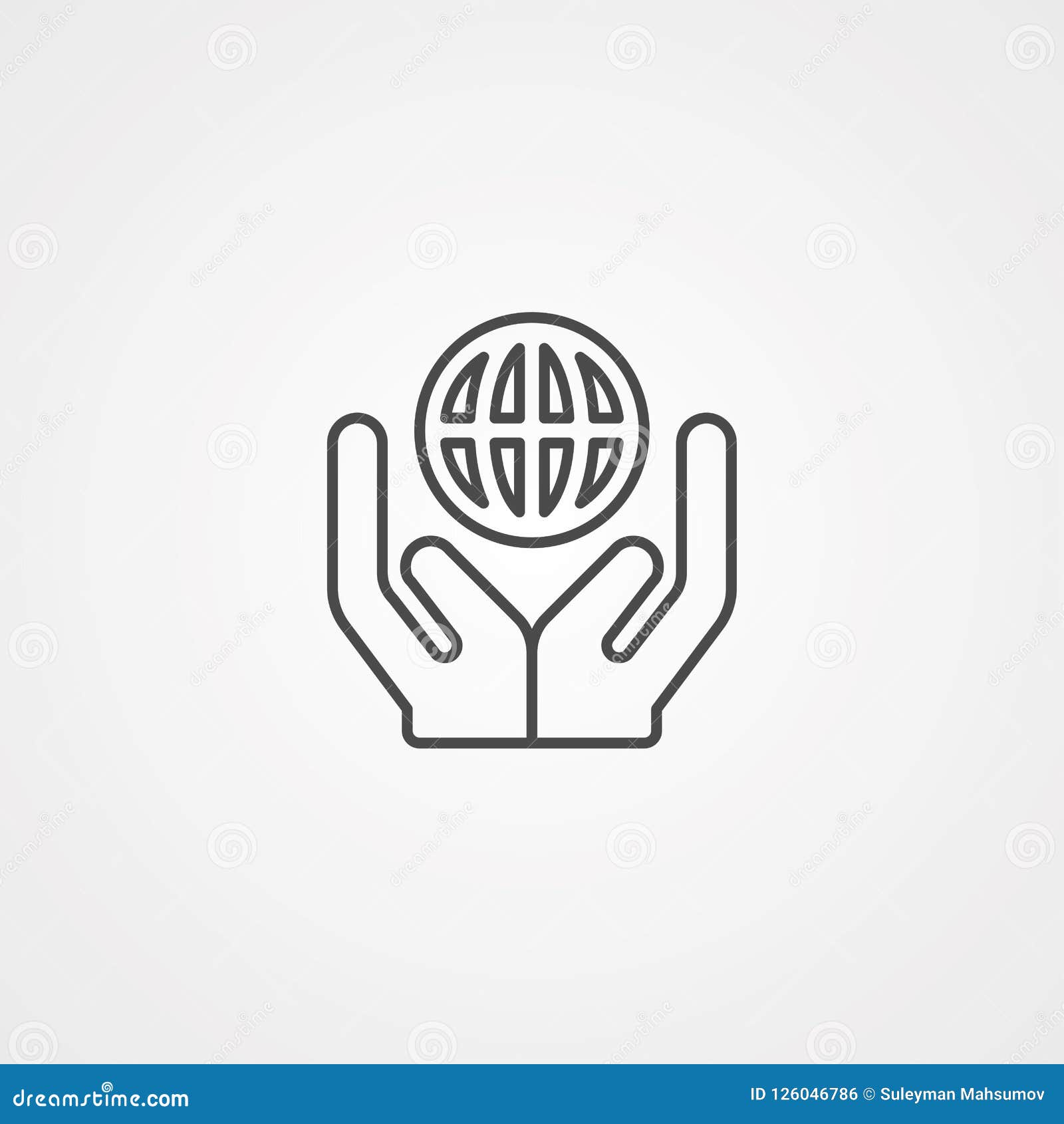 Save World Vector Icon Sign Symbol Stock Vector - Illustration of earth ...