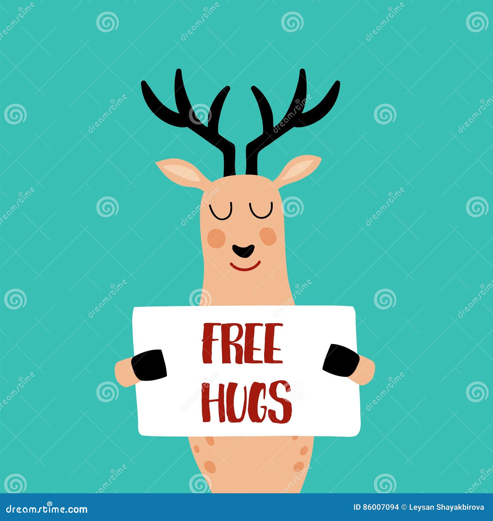 Free Hugs Sign Holding In Hands Ready For Free Hug Royalty-Free ...