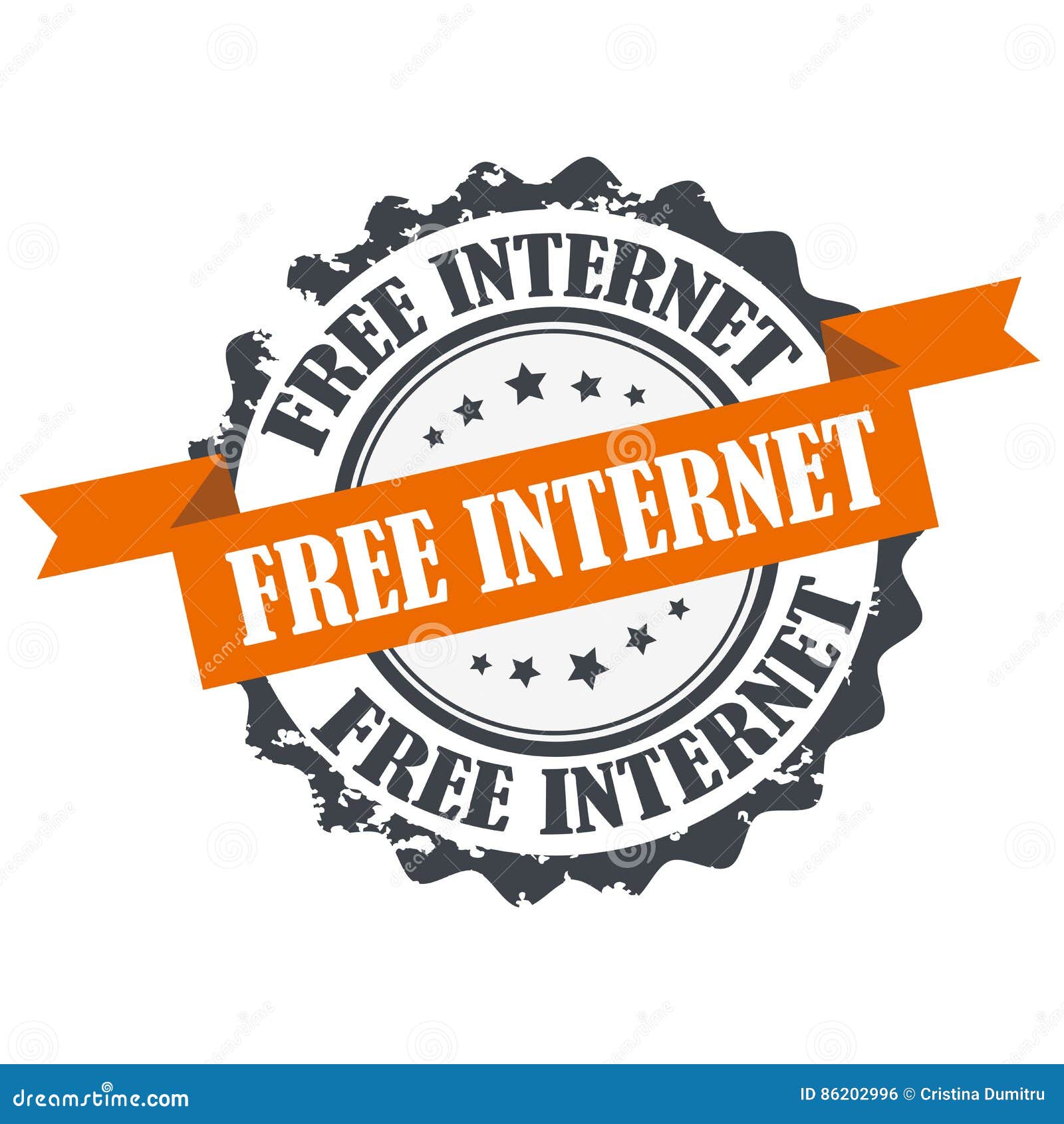 Free internet stamp stock vector. Illustration of badge - 86202996