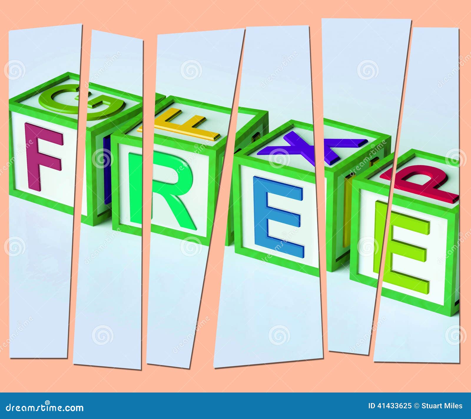 Free Letters Mean Complimentary and No Charge Stock Illustration ...