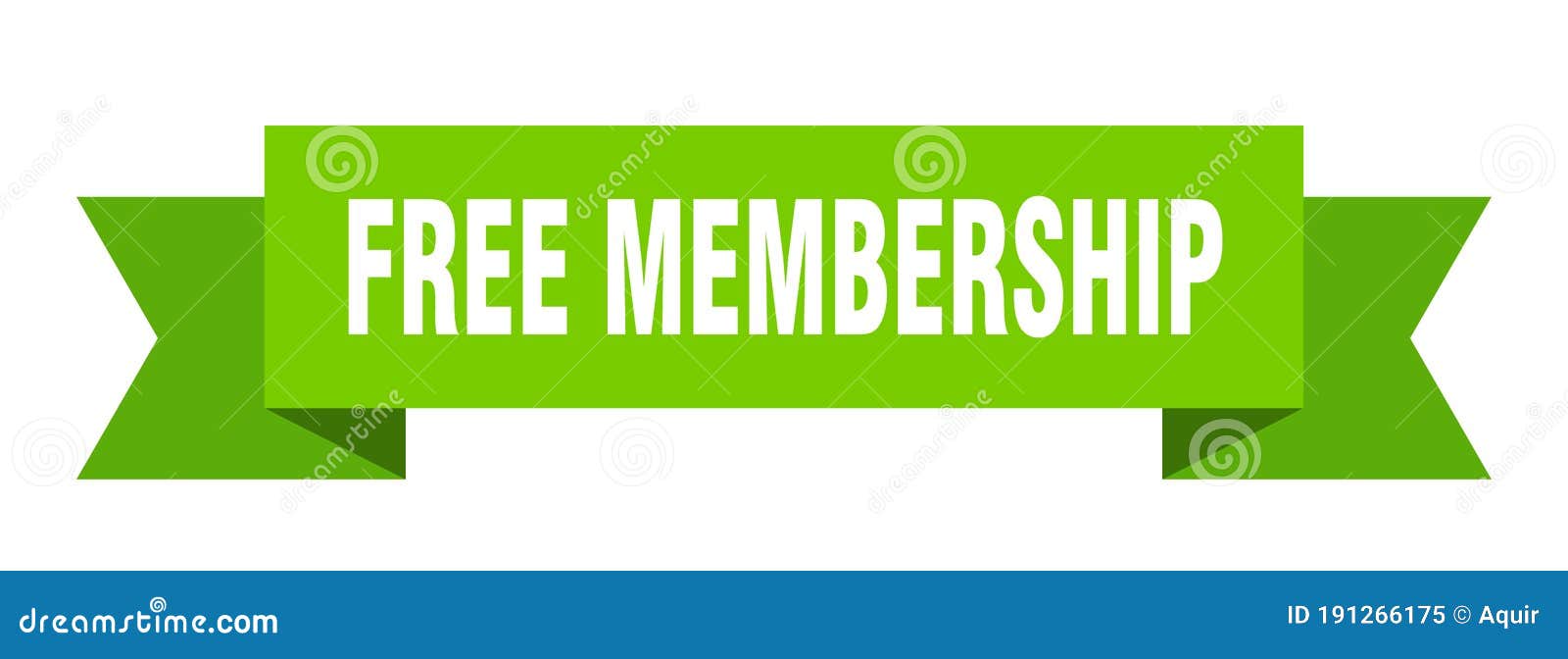 Free membership ribbon. stock vector. Illustration of price - 191266175