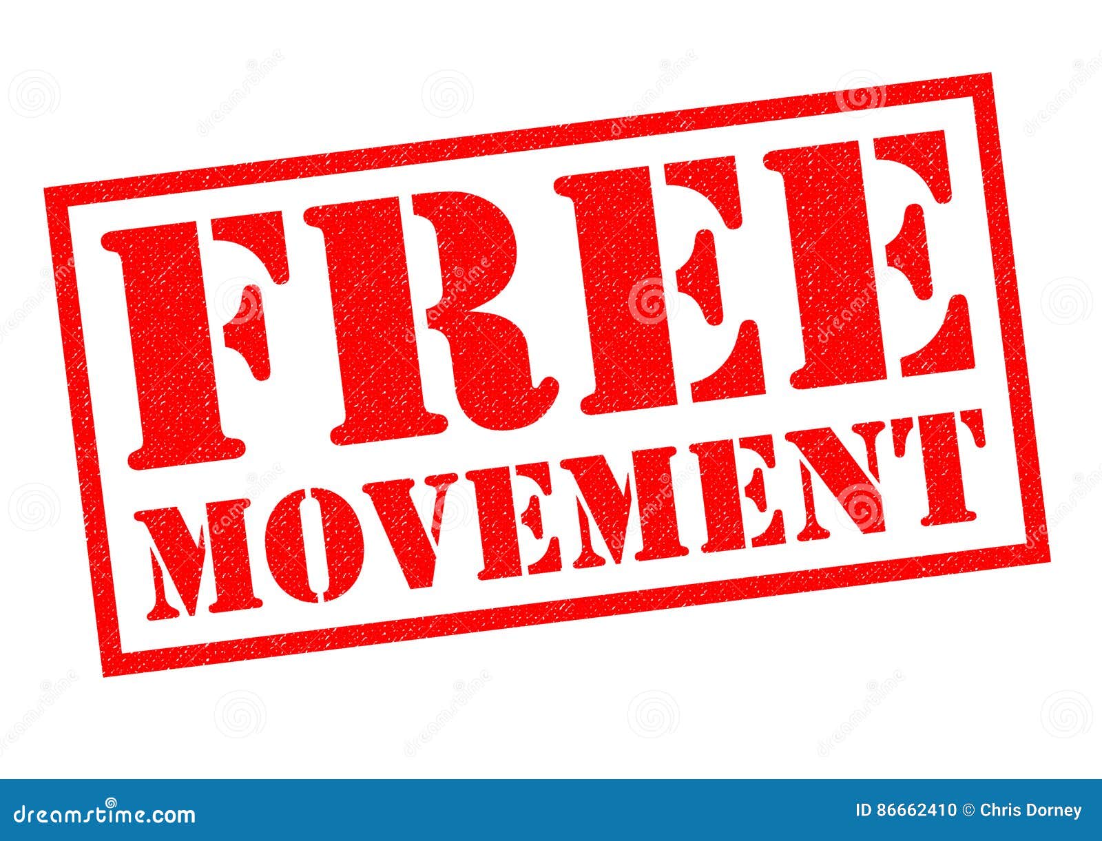 FREE MOVEMENT stock illustration. Illustration of sign - 86662410