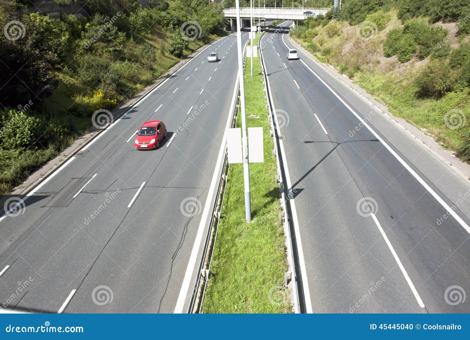 Free multi-lane highway stock photo. Image of green, automobile - 45445040