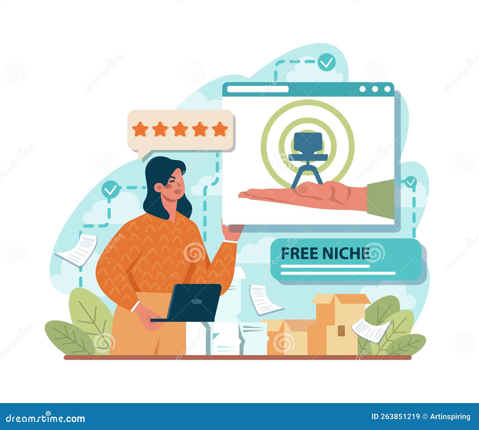 Free Niche Opportunity. Customer Segment Definition for Marketing Stock ...