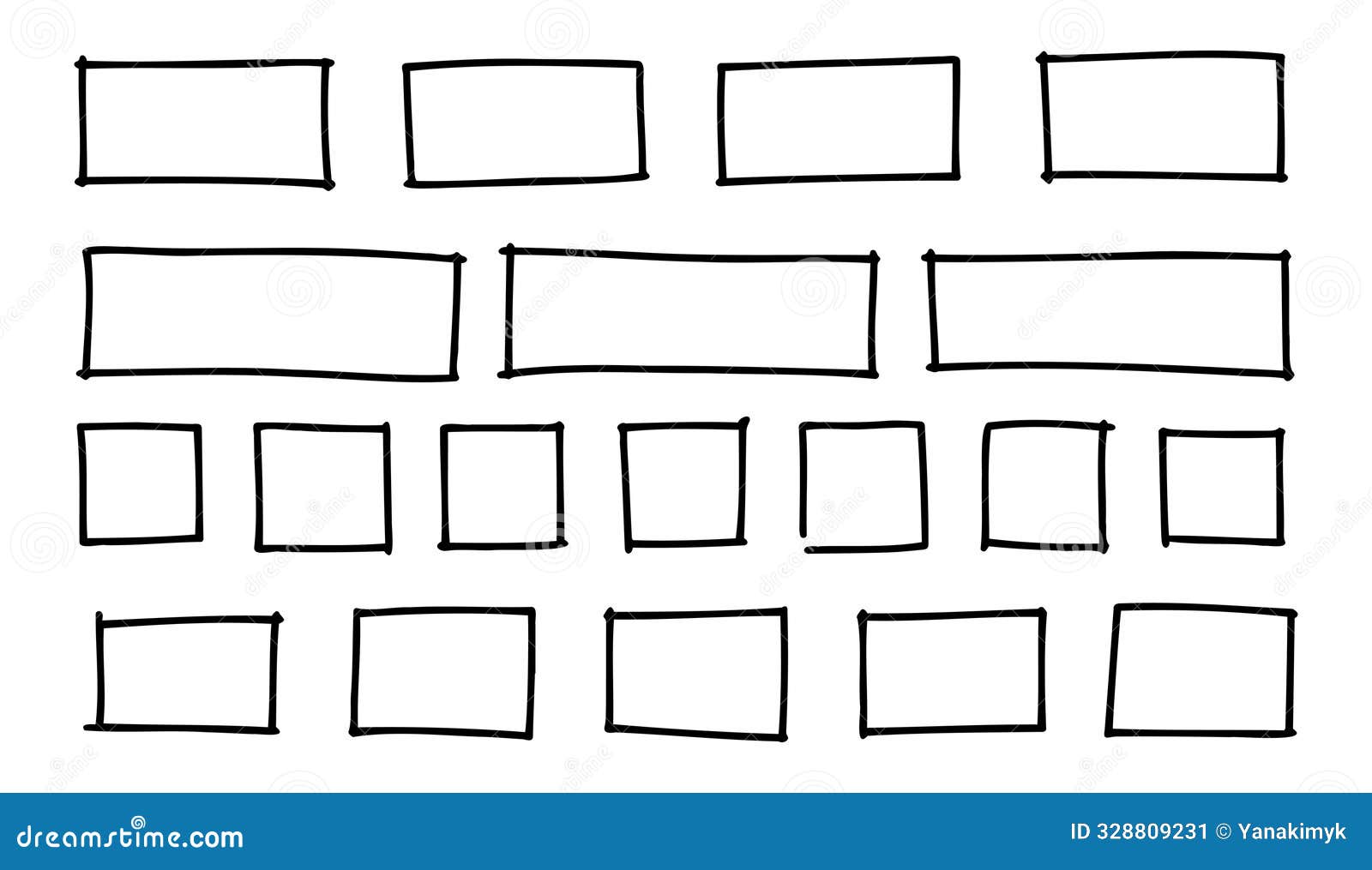 3d Rectangles Of Different Heights On A White Background. Simulation Of ...