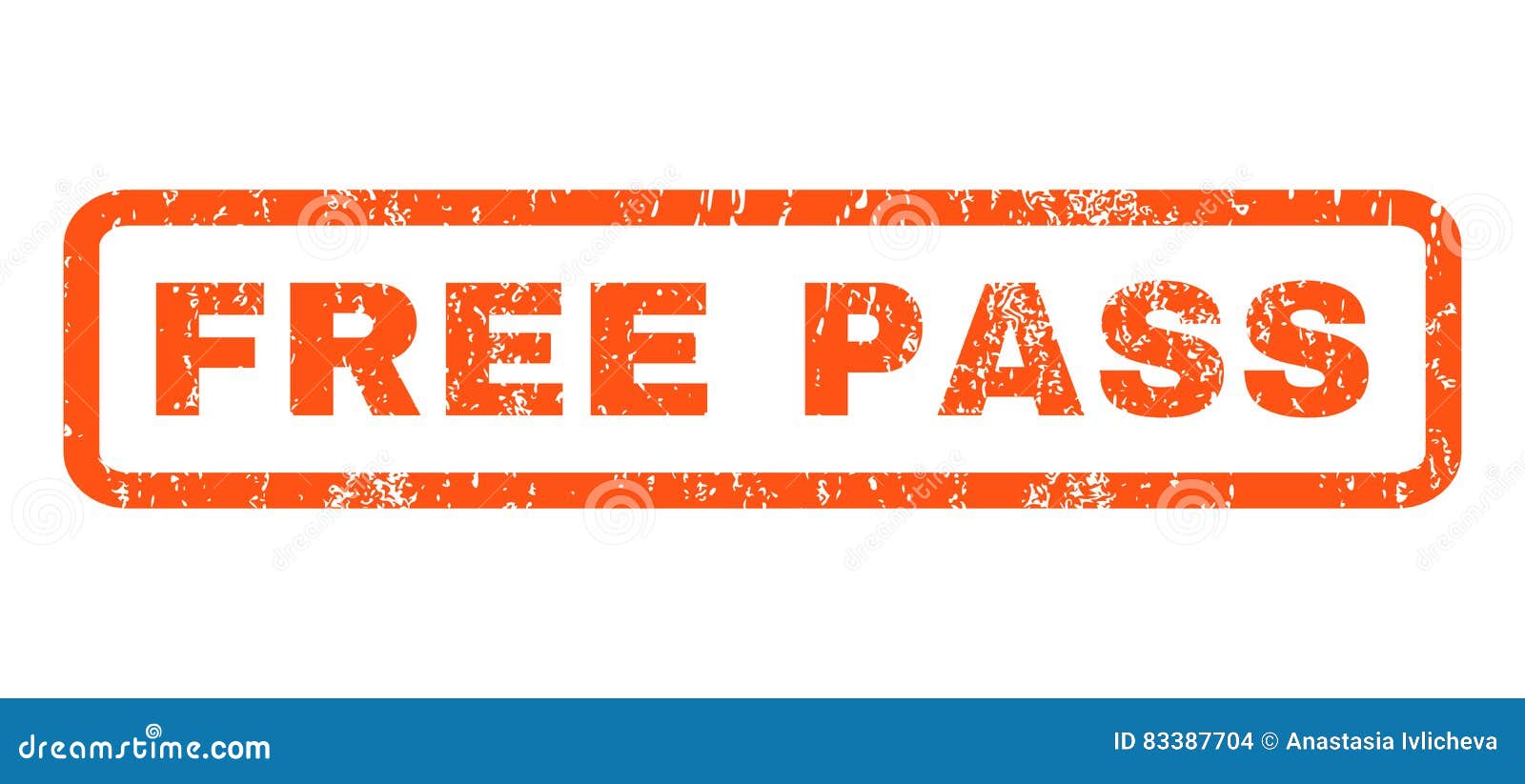 Free Pass Rubber Stamp stock vector. Illustration of imprint - 83387704