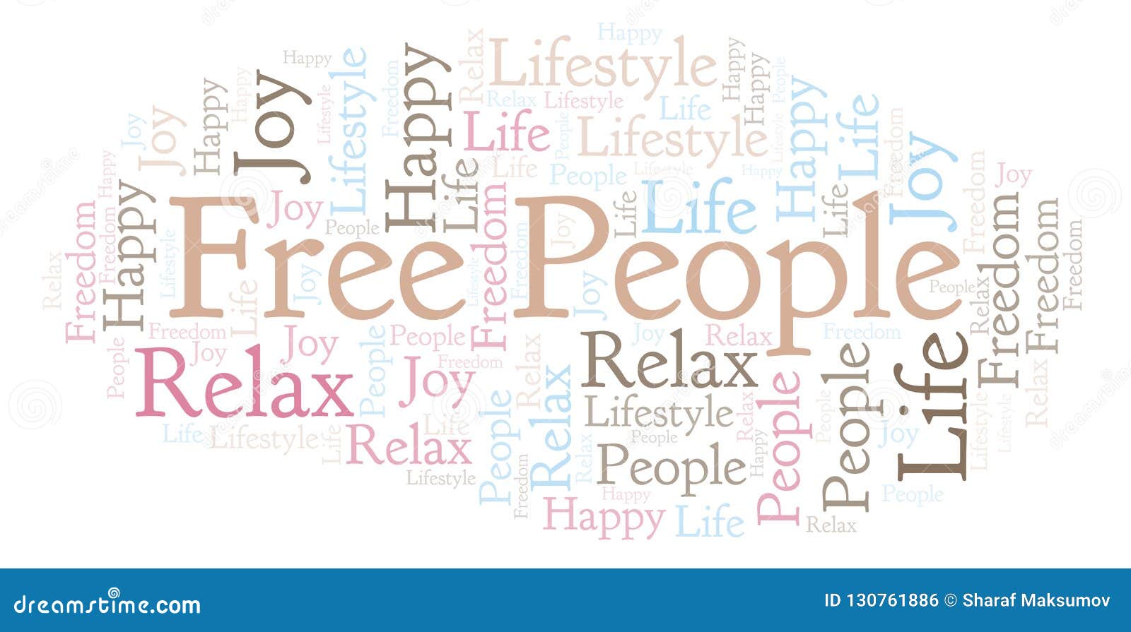 Free People word cloud. stock illustration. Illustration of typography ...