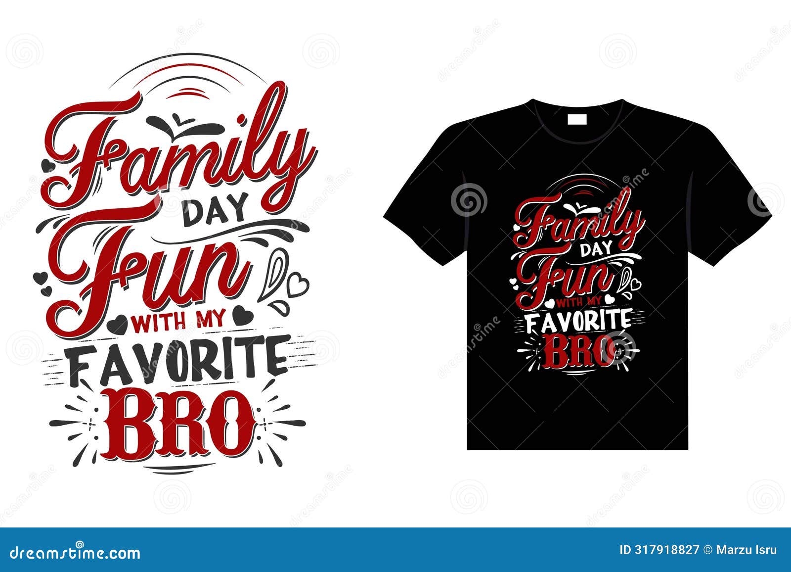 Family Day Fun with My Favorite Bro Stock Illustration - Illustration ...