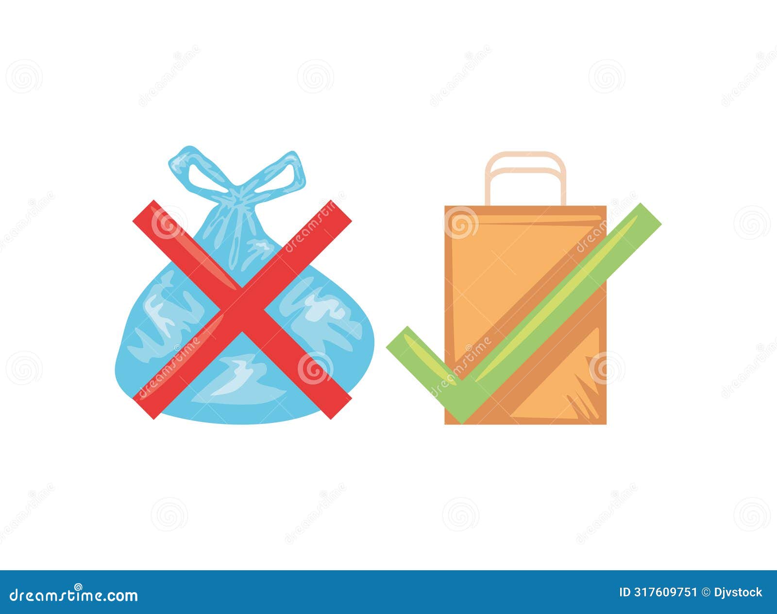 Free Plastic Bag Prohibited Stock Vector - Illustration of package ...