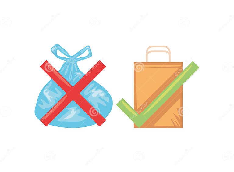 Free Plastic Bag Prohibited Stock Vector - Illustration of package ...