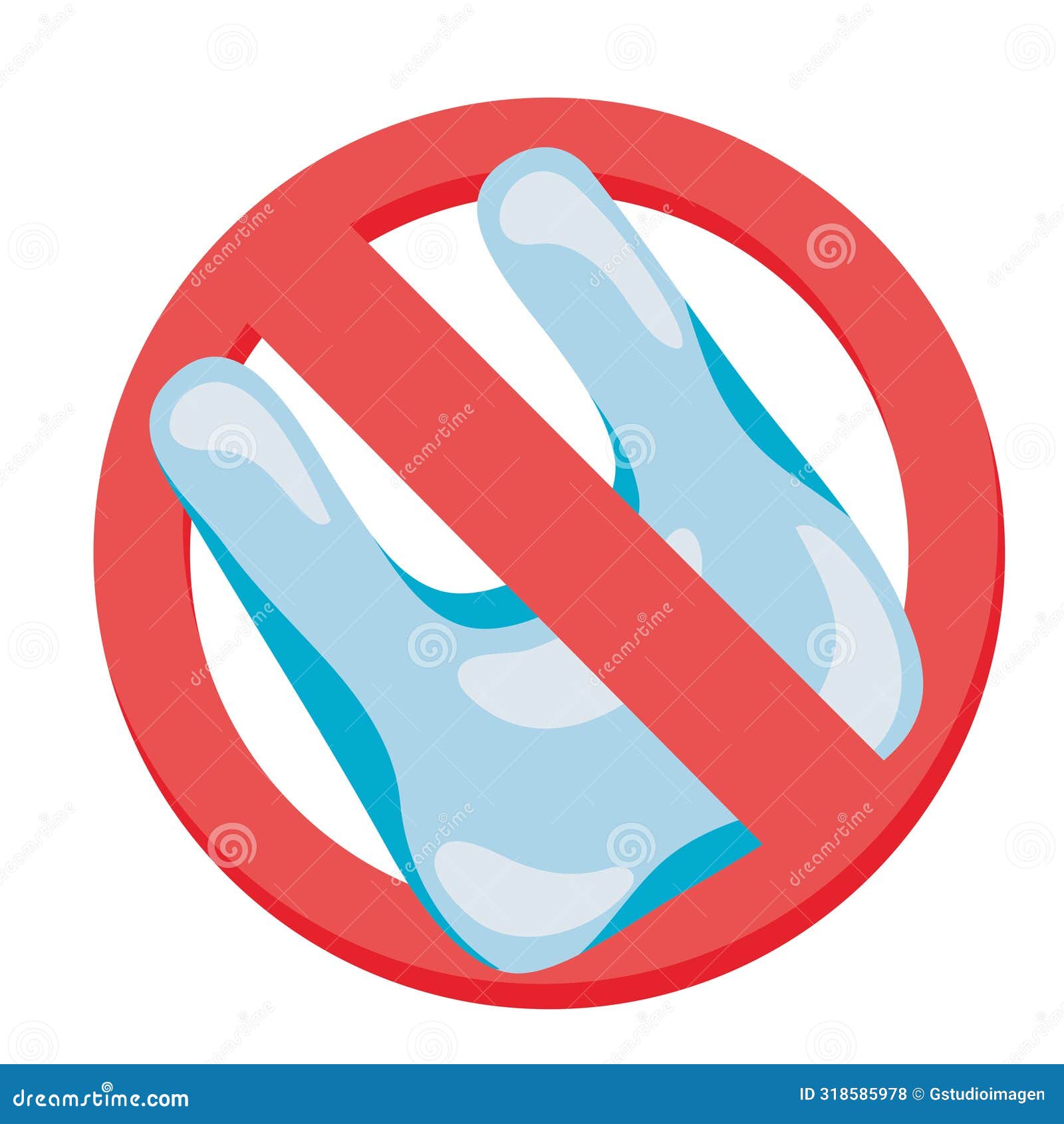 Free Plastic Bag Prohibited Stock Vector - Illustration of prohibited ...