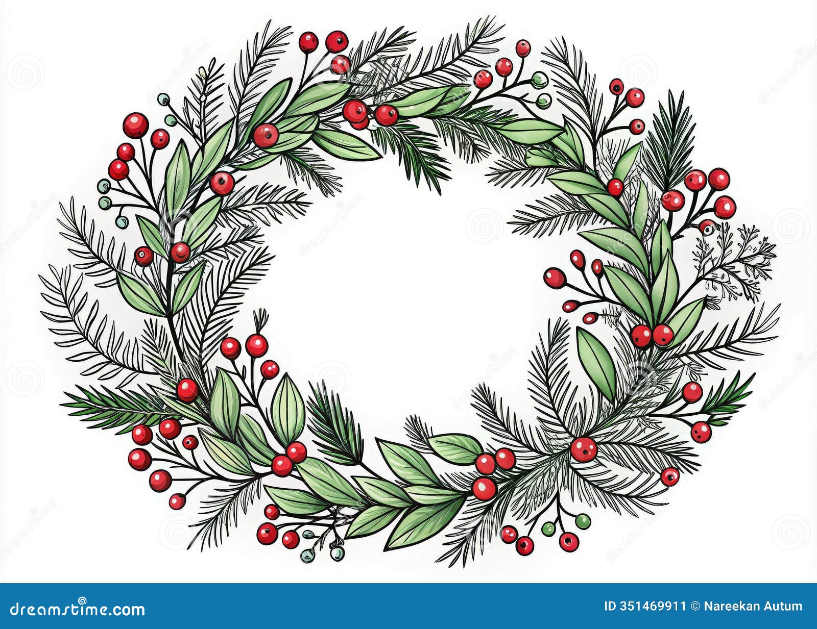 Free Printable Christmas Wreath Coloring Page Simple Silhouette Design ... Free Printable Christmas Wreath Coloring Page Simple Silhouette Design ...