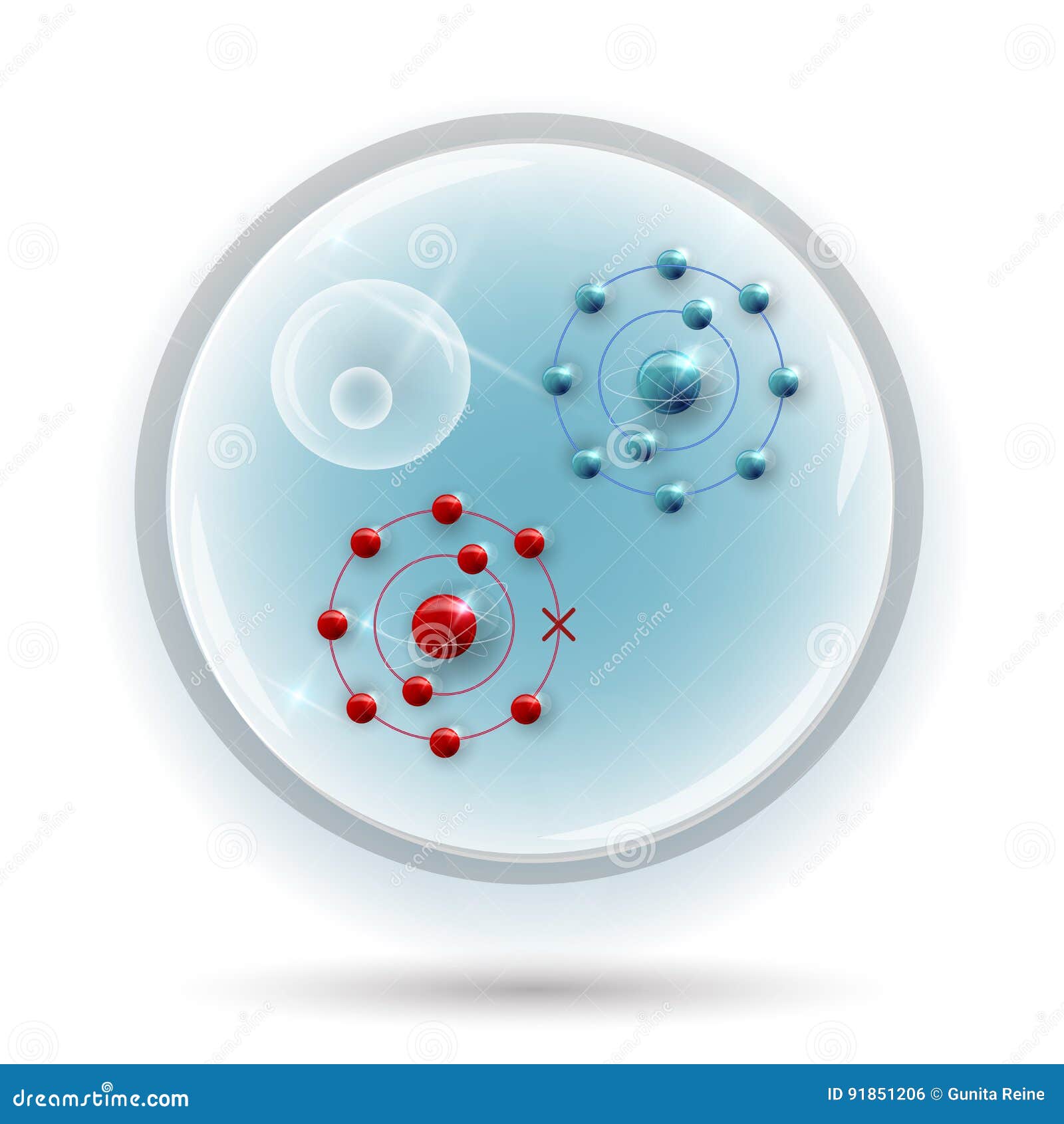 Free Radical and Normal Molecule Stock Vector - Illustration of ...