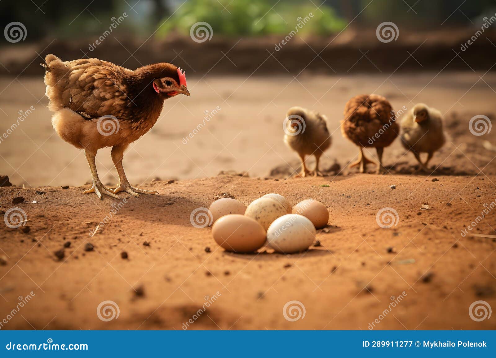 Free Range Chicken on a Traditional Poultry Farm. Neural Network AI ...