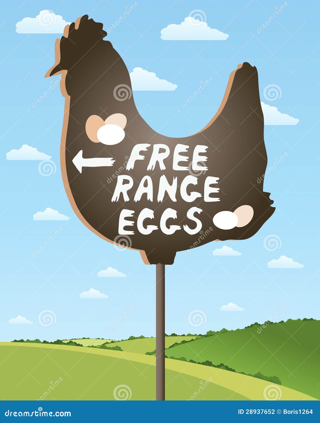 Free range egg sign stock vector. Illustration of outdoors - 28937652
