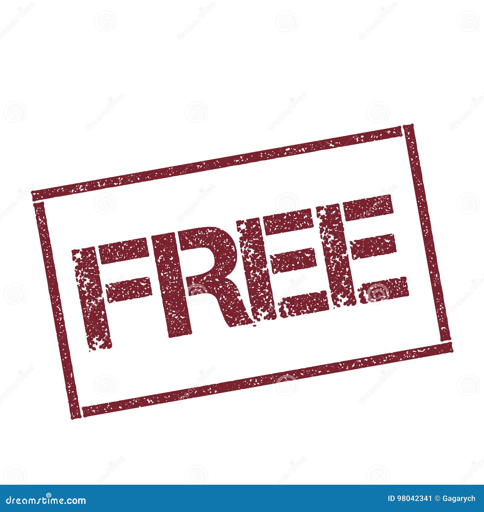 All Free Rectangular Stamp. Cartoon Vector | CartoonDealer.com #113919015