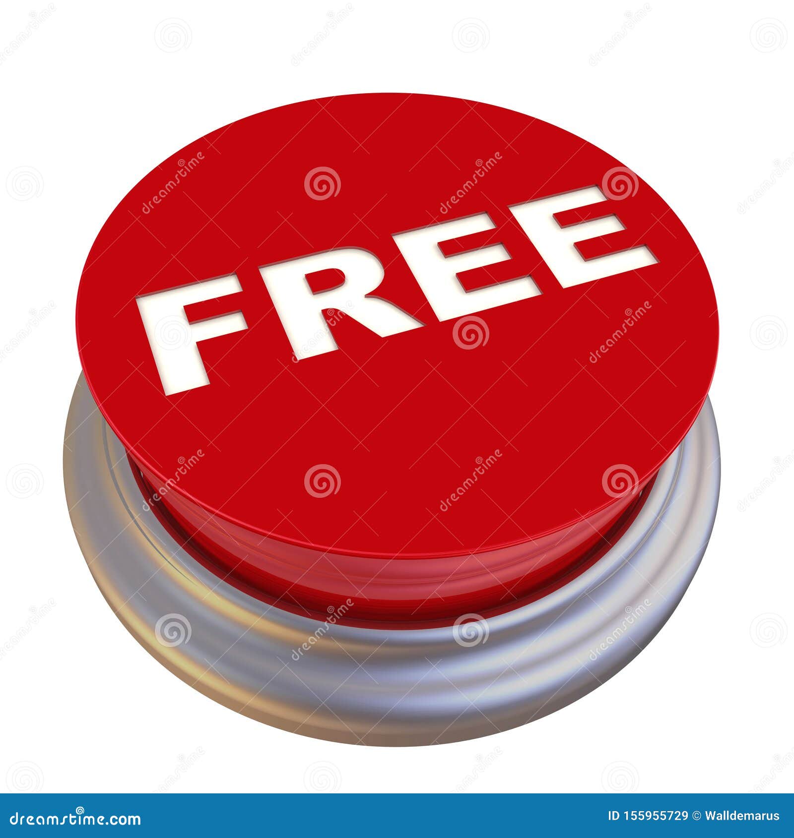 Free. Red button labeled stock illustration. Illustration of start ...