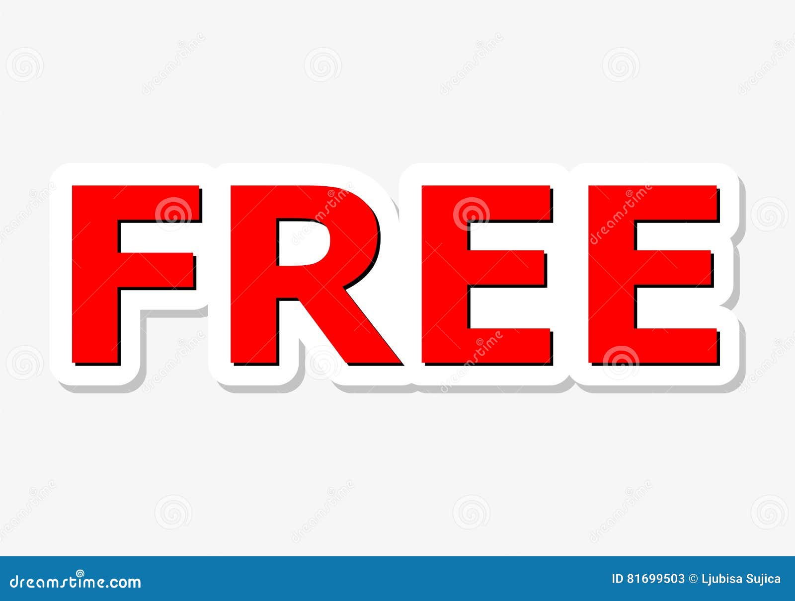 Free Red Sign stock vector. Illustration of opening, award - 81699503