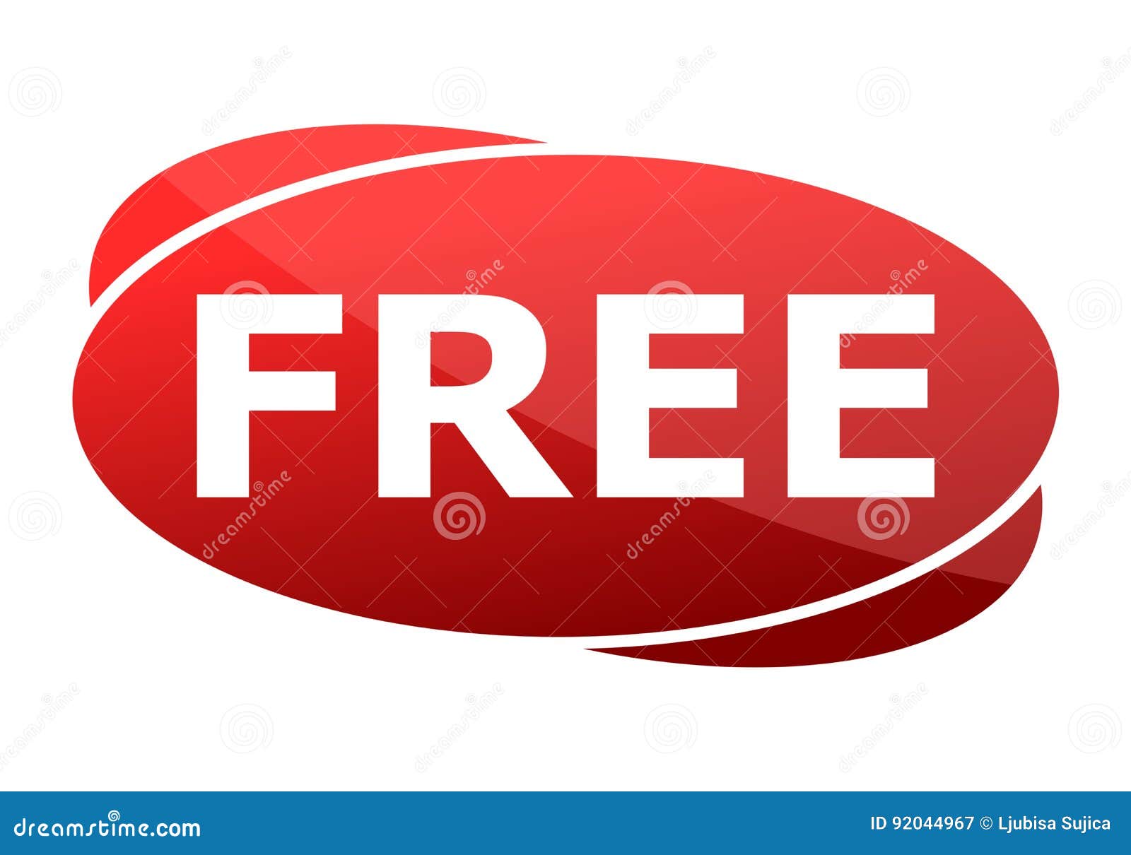 Free red sign stock vector. Illustration of event, list - 92044967