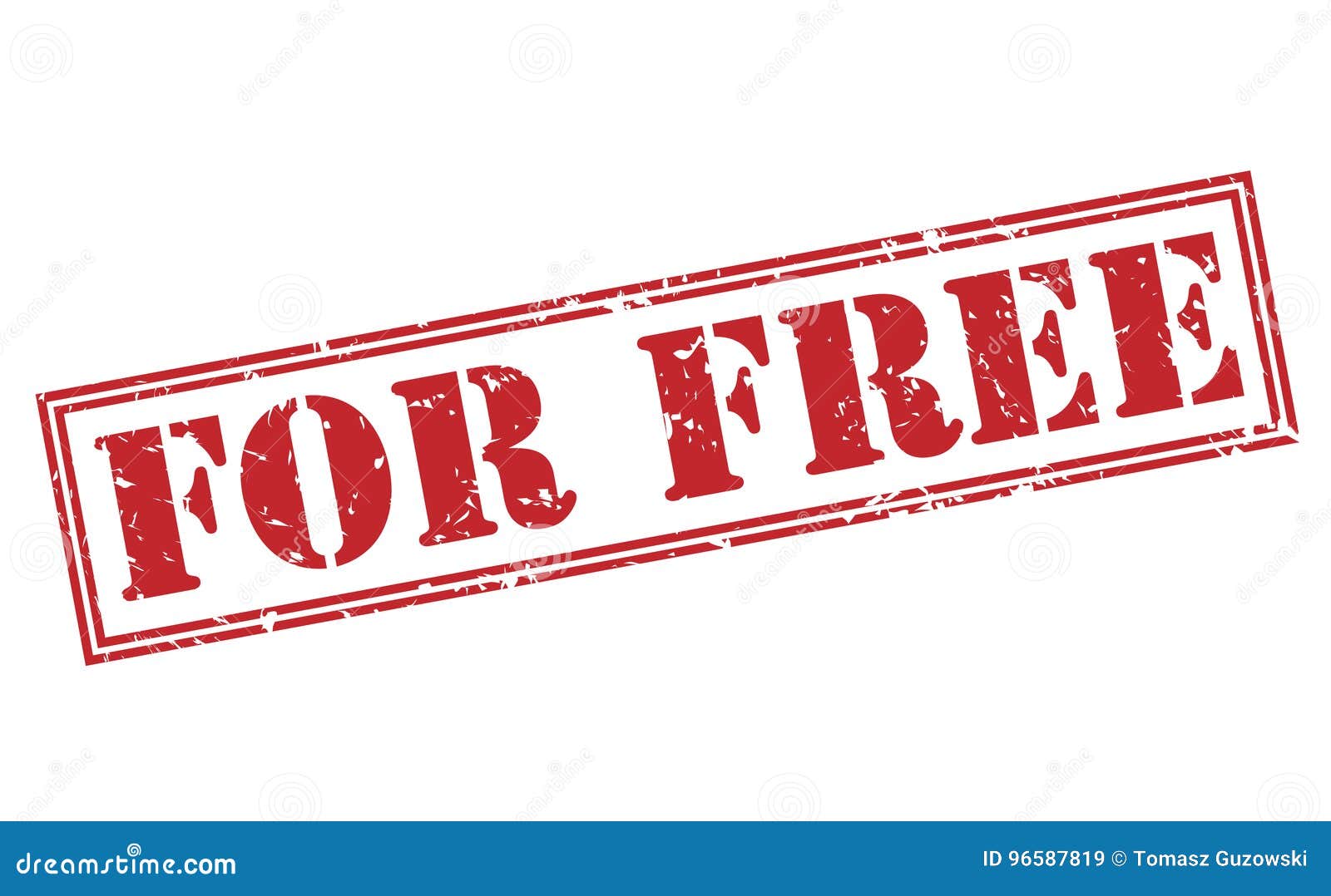 For Free red stamp stock illustration. Illustration of sticker - 96587819
