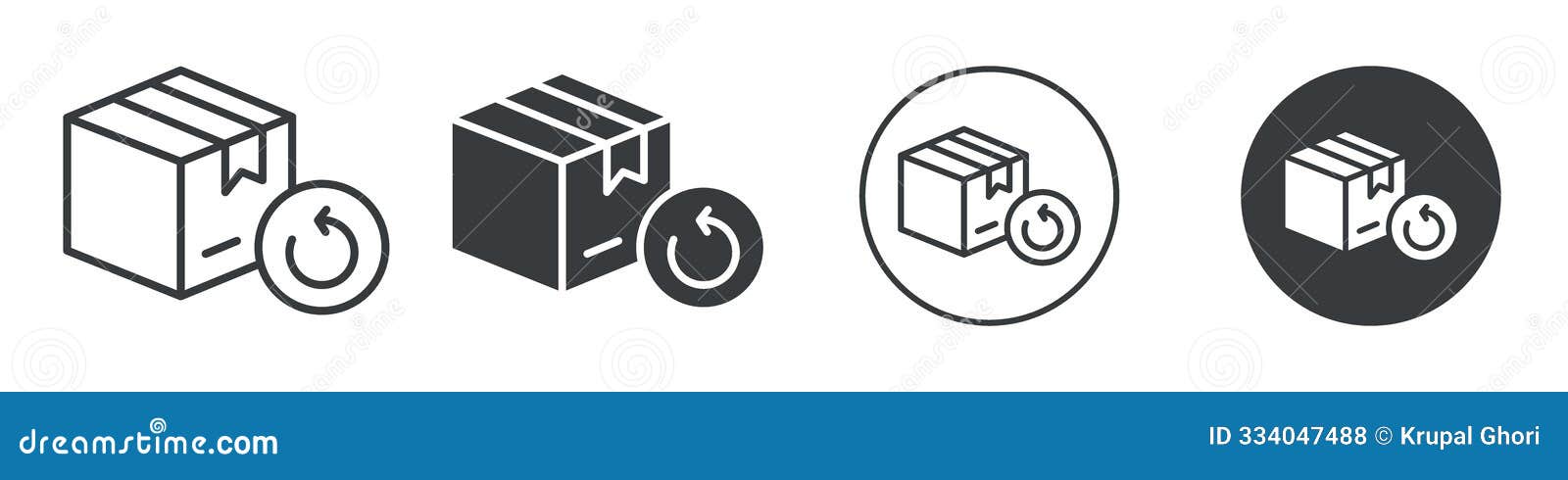 Free Returns Orders Icon Vector Logo Outline Stock Vector ...