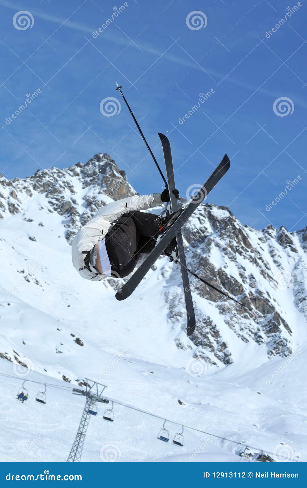 Free Ride Area On Chopok In Jasna Ski Resort With Map And Signs Stock ...