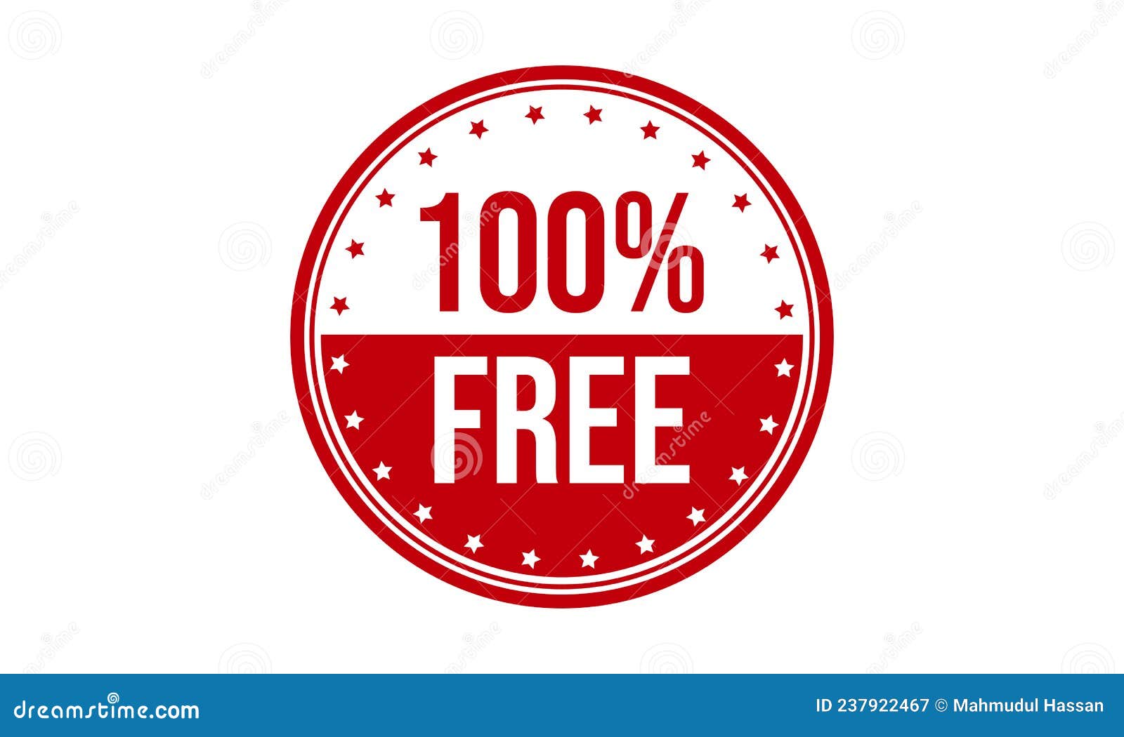 100 Free Rubber Stamp. 100 Free Grunge Stamp Seal Vector Illustration â ...