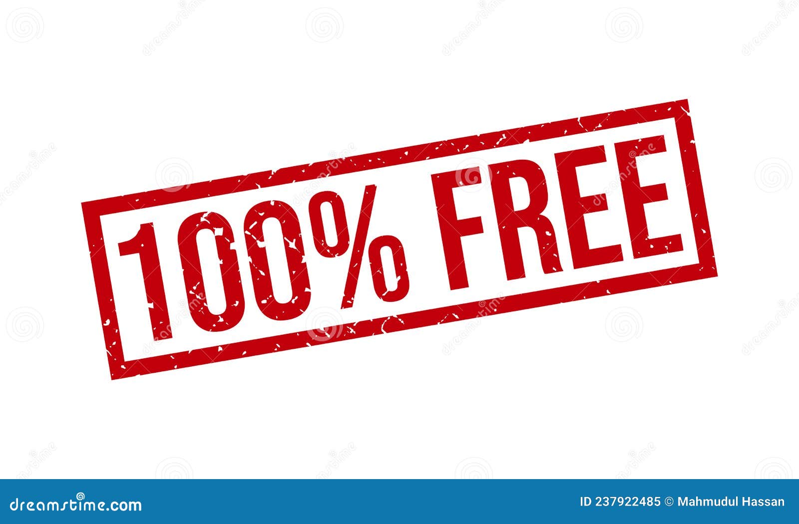 100 Free Rubber Stamp. 100 Free Grunge Stamp Seal Vector Illustration â ...