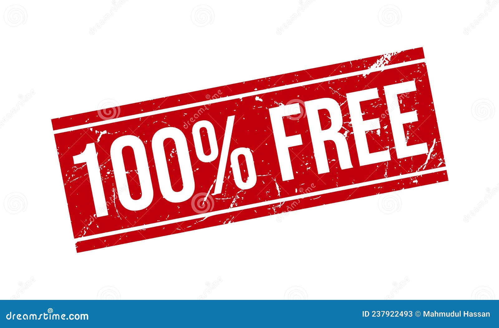 100 Free Rubber Stamp. 100 Free Grunge Stamp Seal Vector Illustration â ...