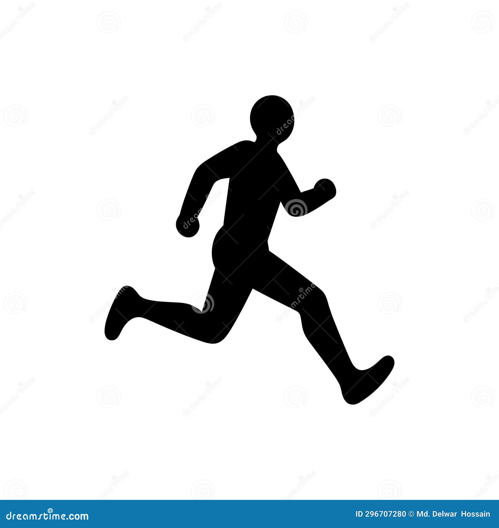 Free Running Icon stock vector. Illustration of acrobatics - 296707280