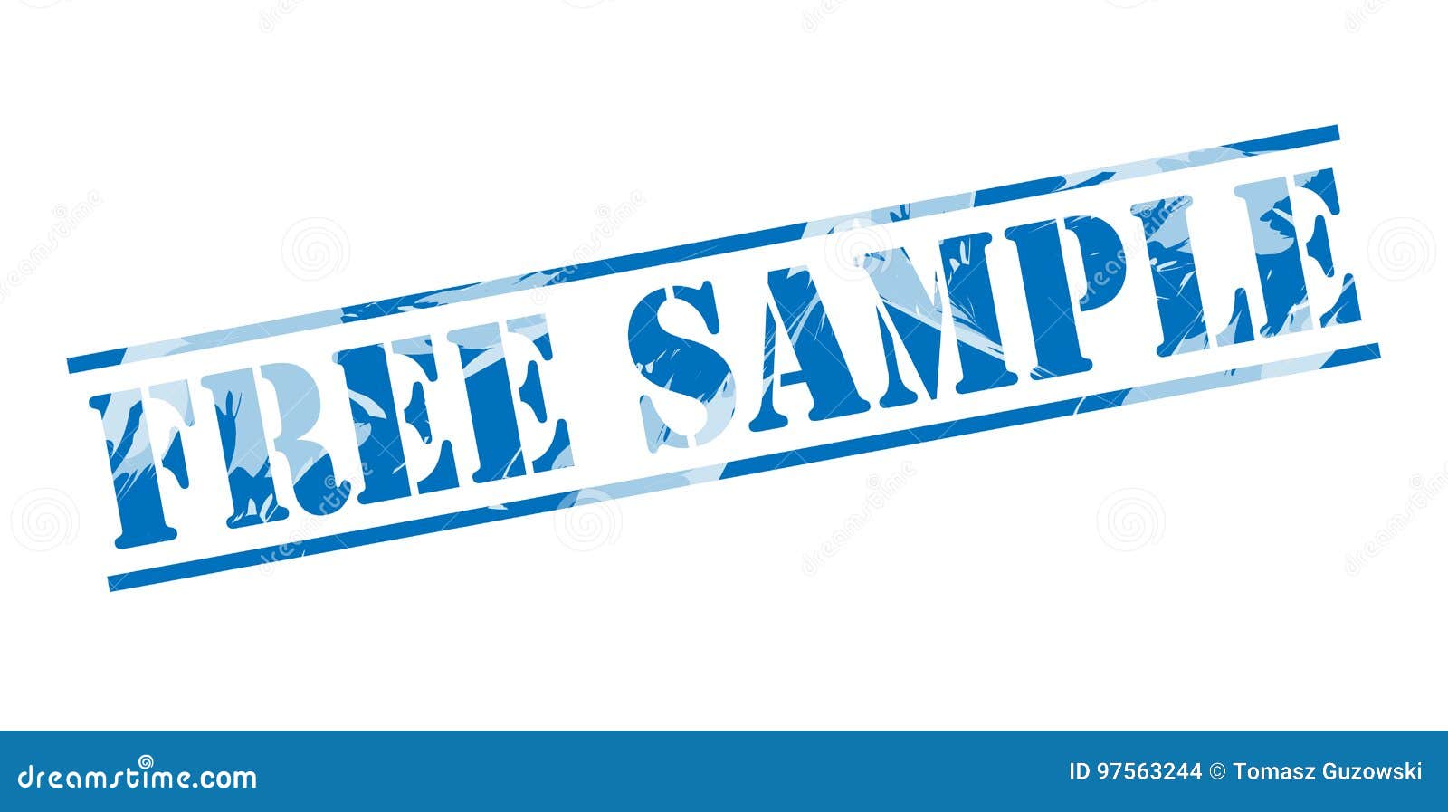 Free sample blue stamp stock illustration. Illustration of blue - 97563244