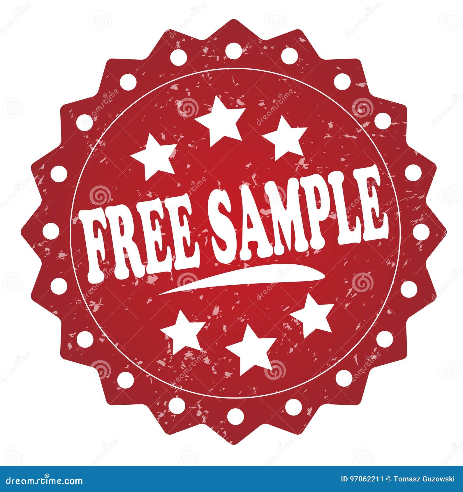 Free Sample Grunge Label, Sticker Stock Illustration - Illustration of ...