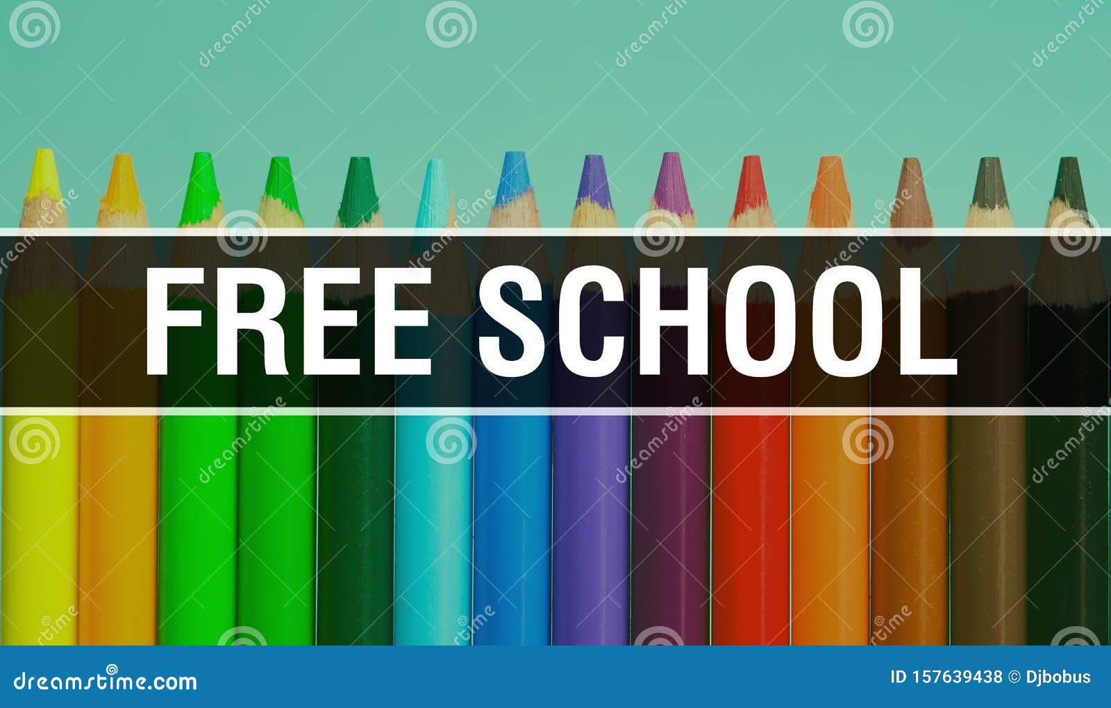 Free School Concept with Education and Back To School Concept. Creative ...