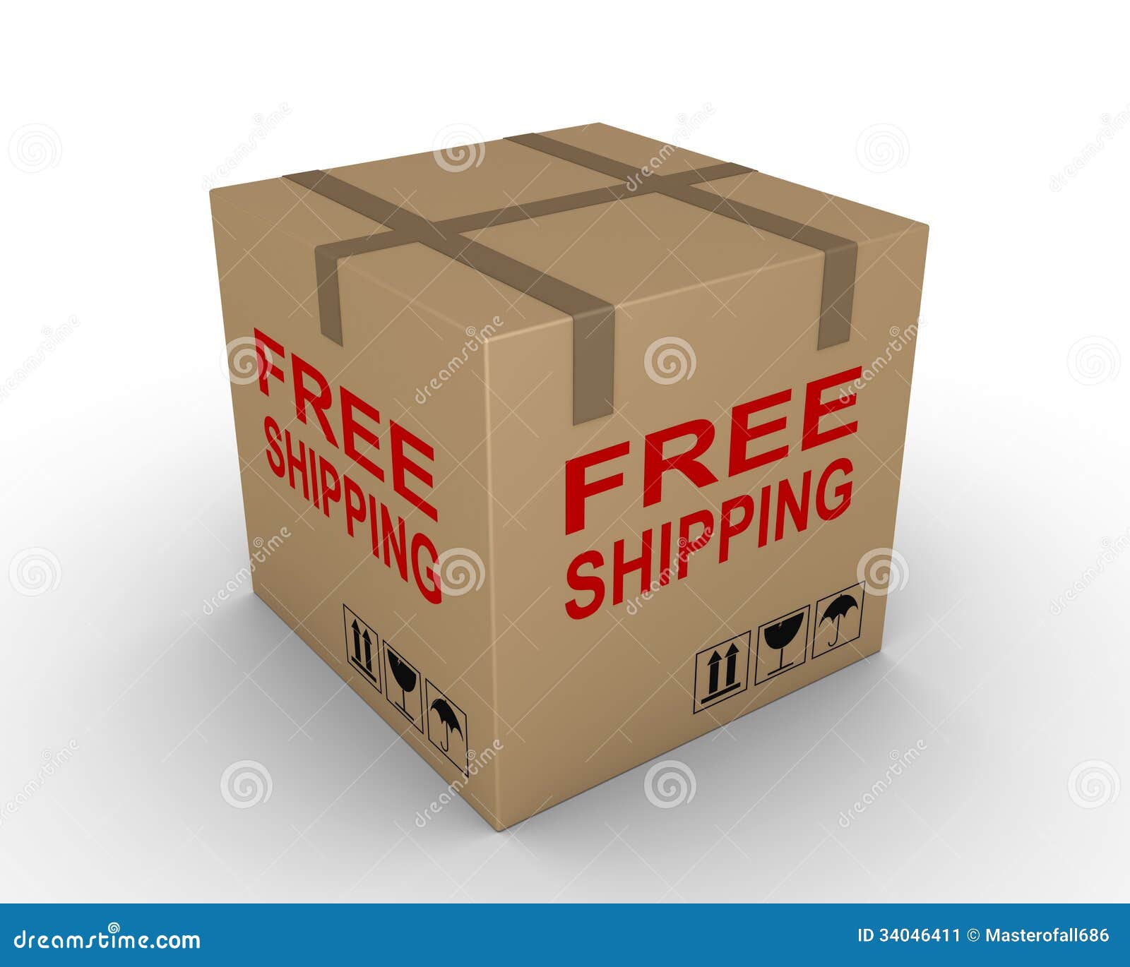 Free Shipment of Carton Box Stock Illustration - Illustration of ...
