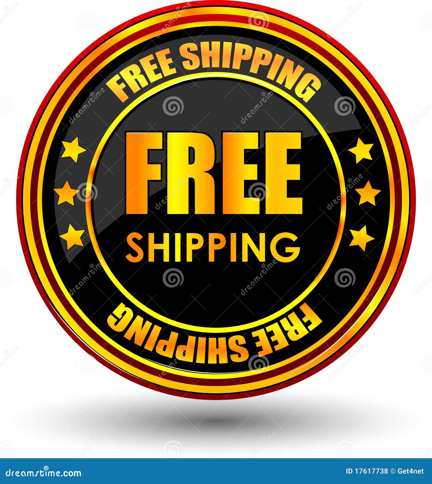 Free shipping stock illustration. Illustration of concept - 17617738