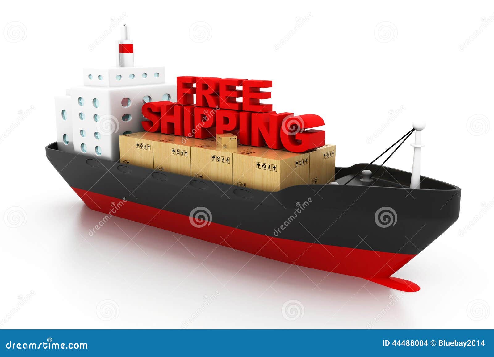 Free shipping concept stock illustration. Illustration of logistics ...