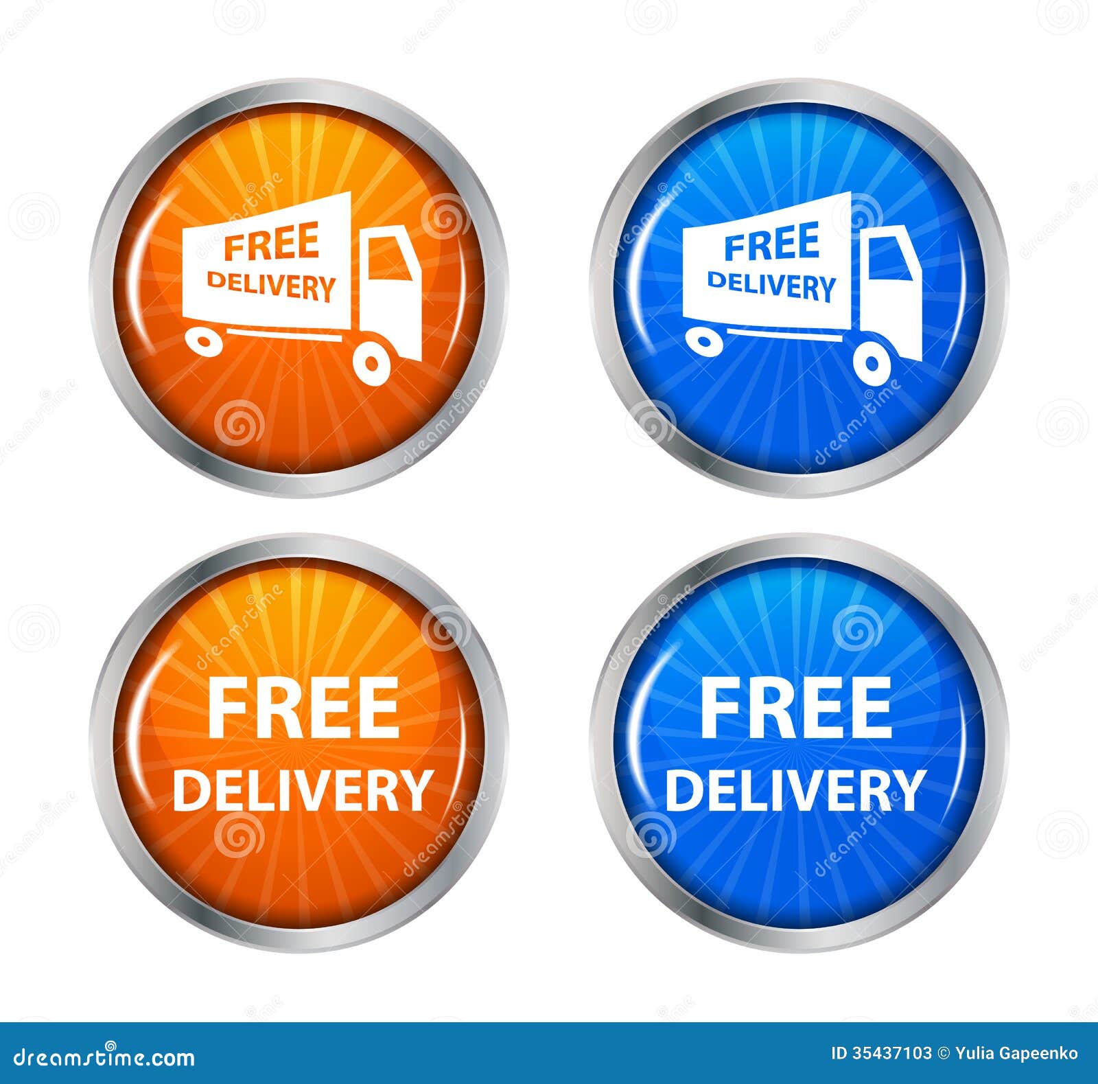 Free Shipping, Delivery Icon Set. Vector Stock Vector - Illustration of ...