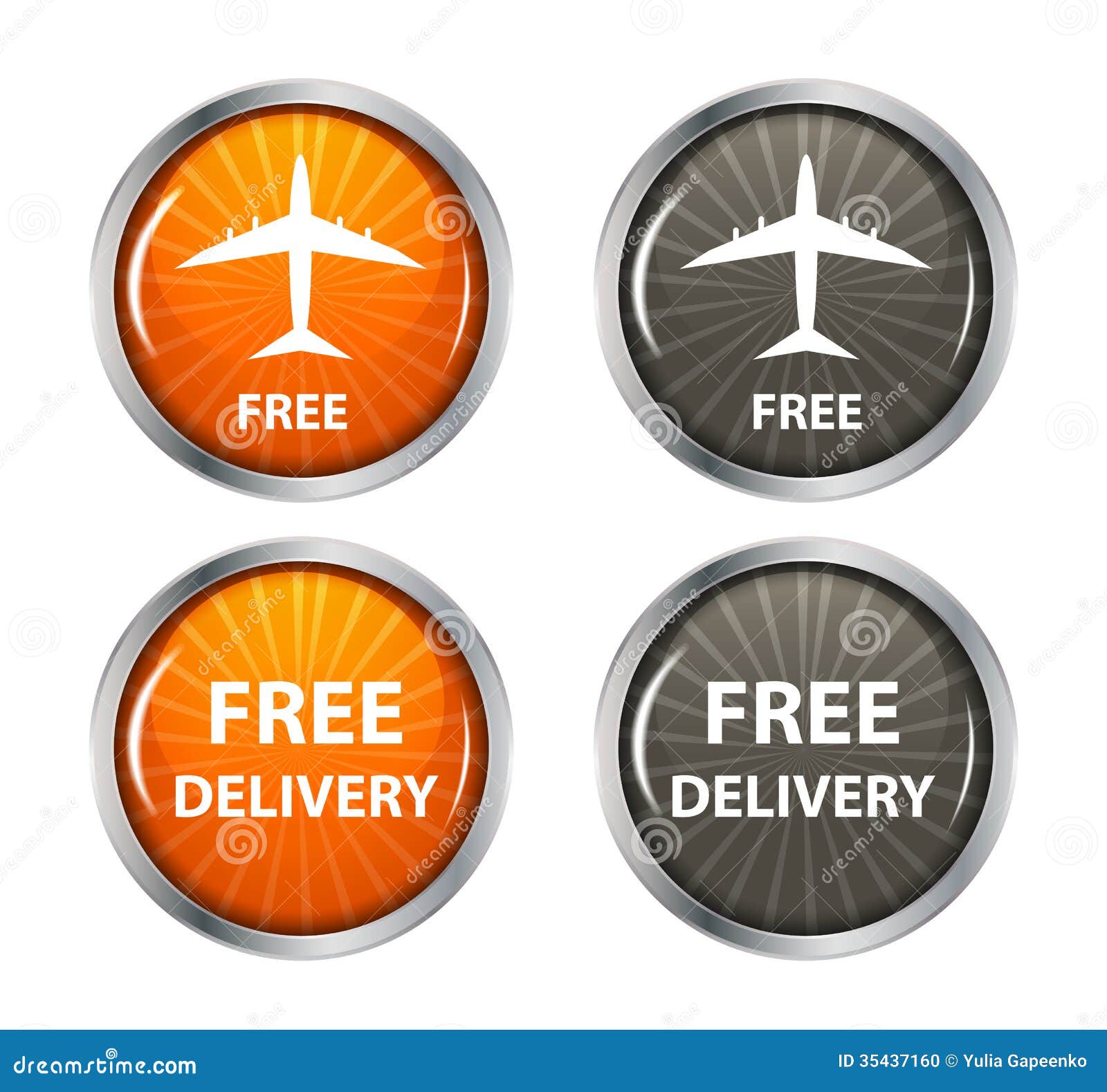 Free Shipping, Delivery Icon Set. Vector Stock Vector - Illustration of ...