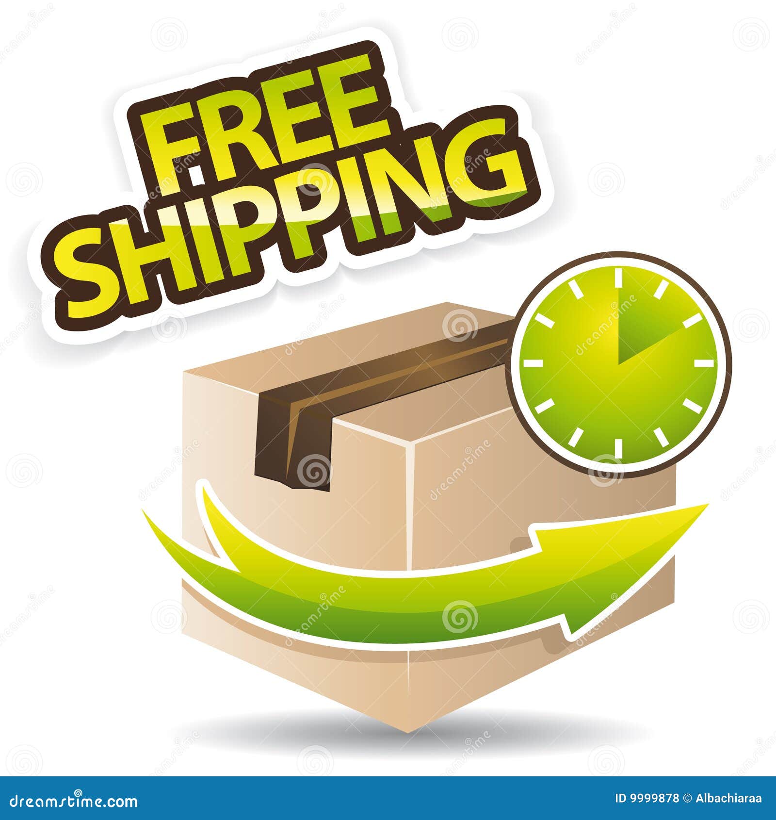 Free shipping icon stock vector. Illustration of green - 9999878