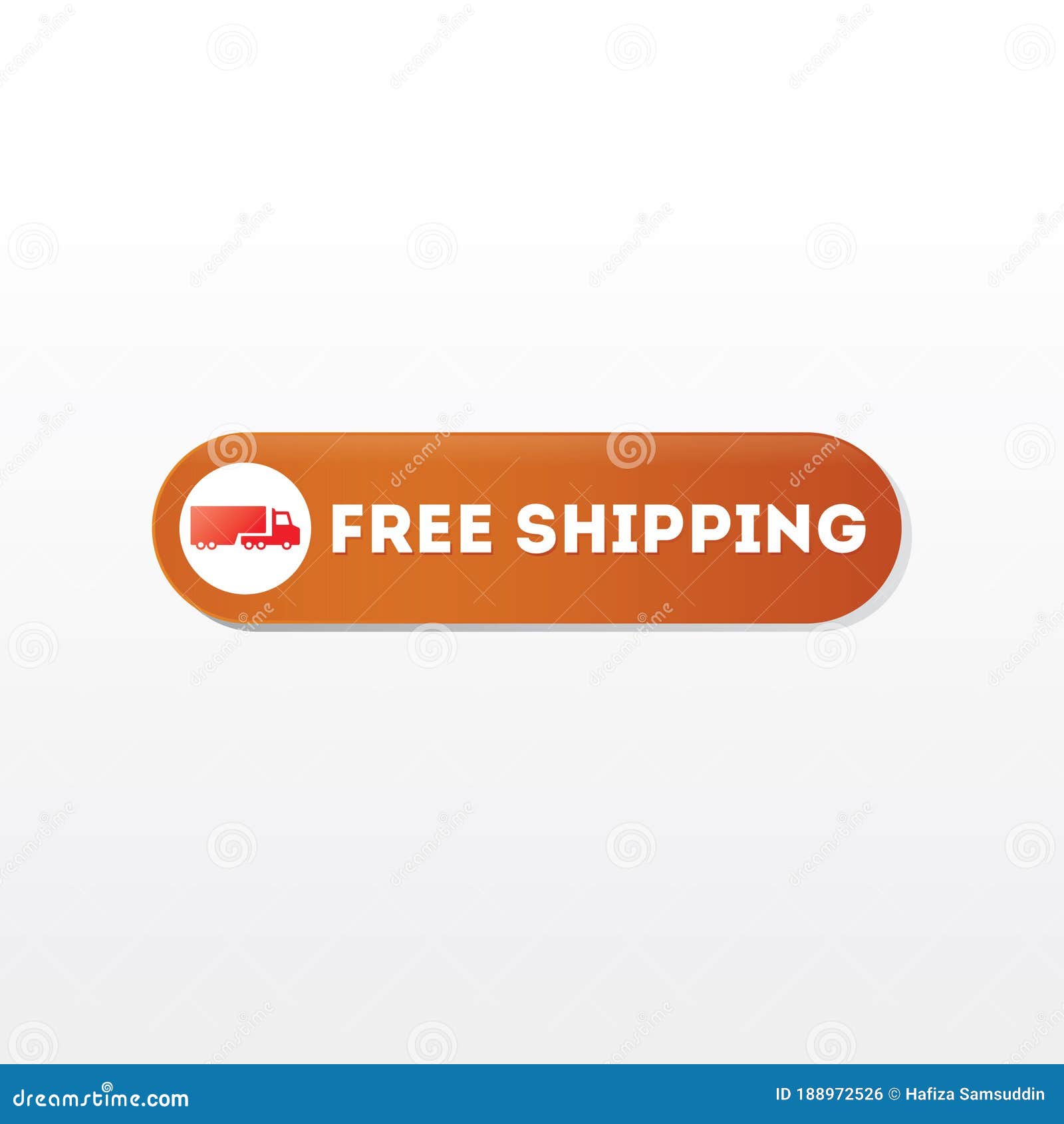 Free Shipping Sticker. Vector Illustration Decorative Design Stock ...