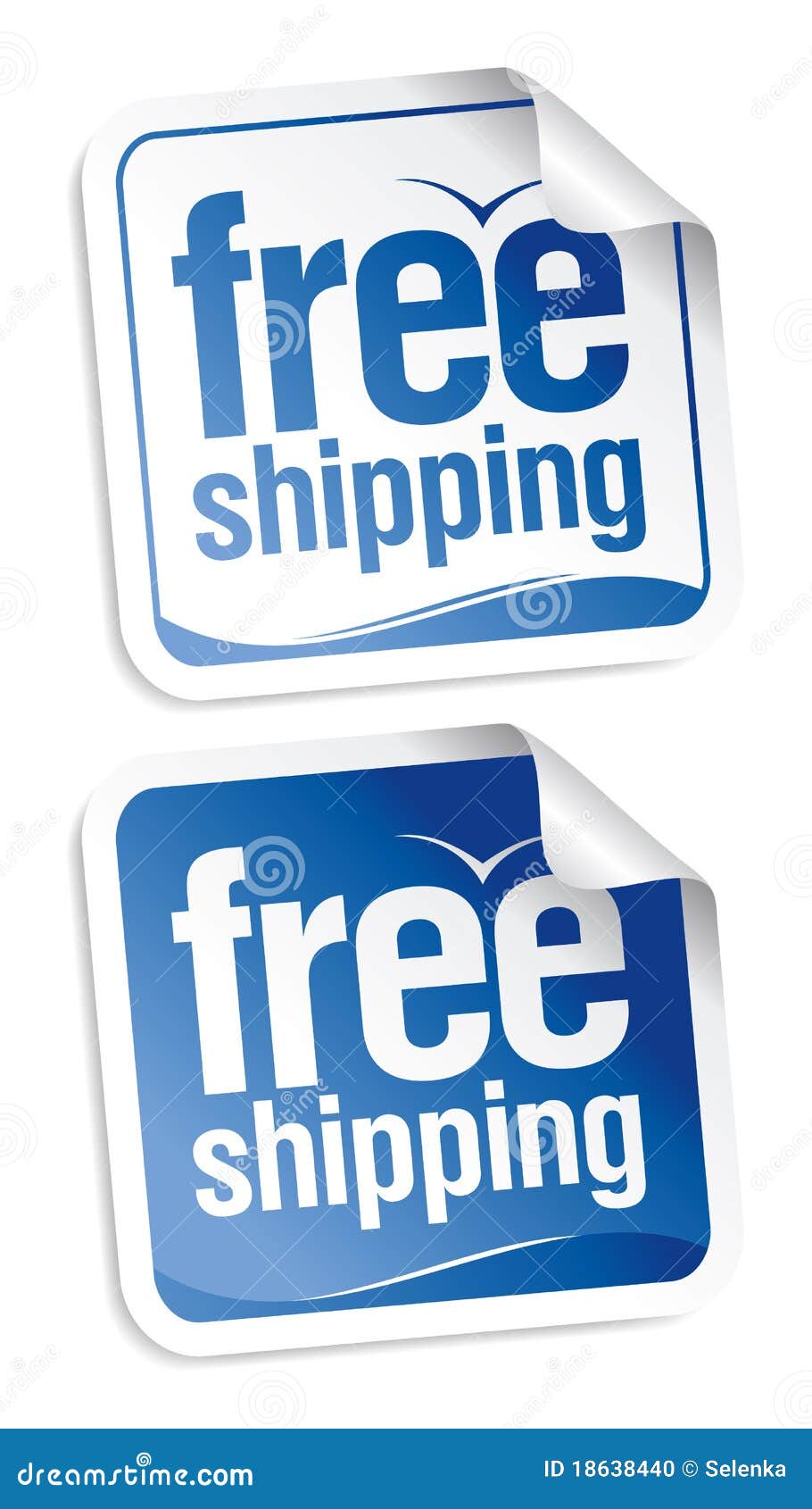 Free shipping stickers. stock vector. Illustration of design - 18638440