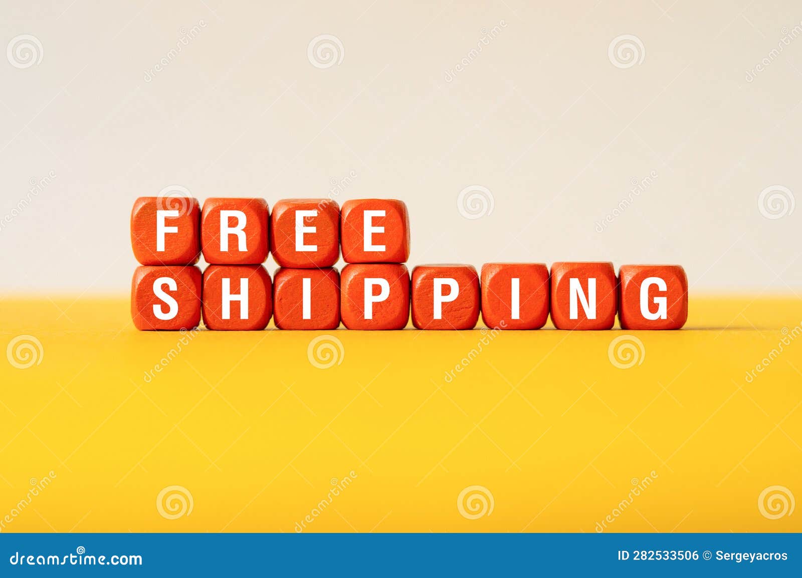 Free Shipping - Word Concept on Building Blocks, Text Stock Photo ...
