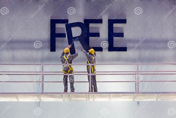 Free sign stock image. Image of hanging, white, height - 5752627