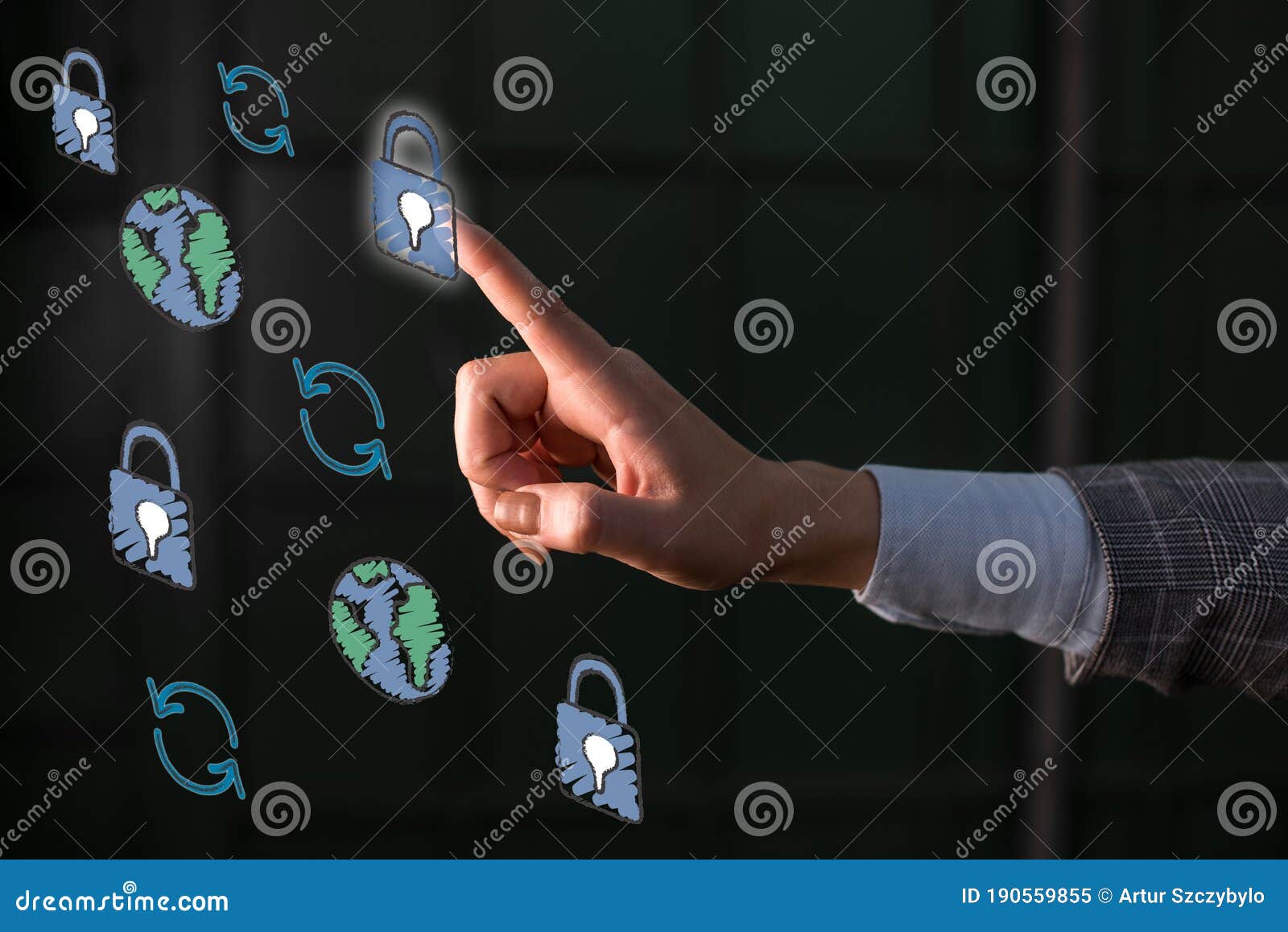 Free Sketch Showing Images of Information Computerization with ...